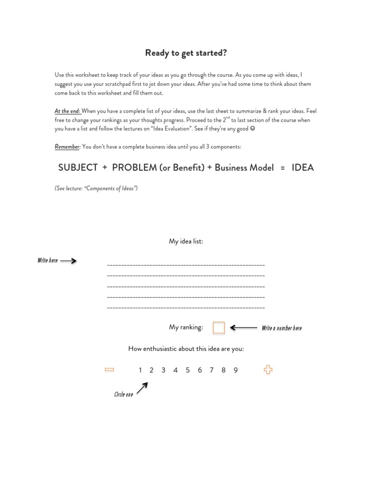 031 WORKSHEET - Idea Lister Builder | Download Free PDF | Epistemology ...