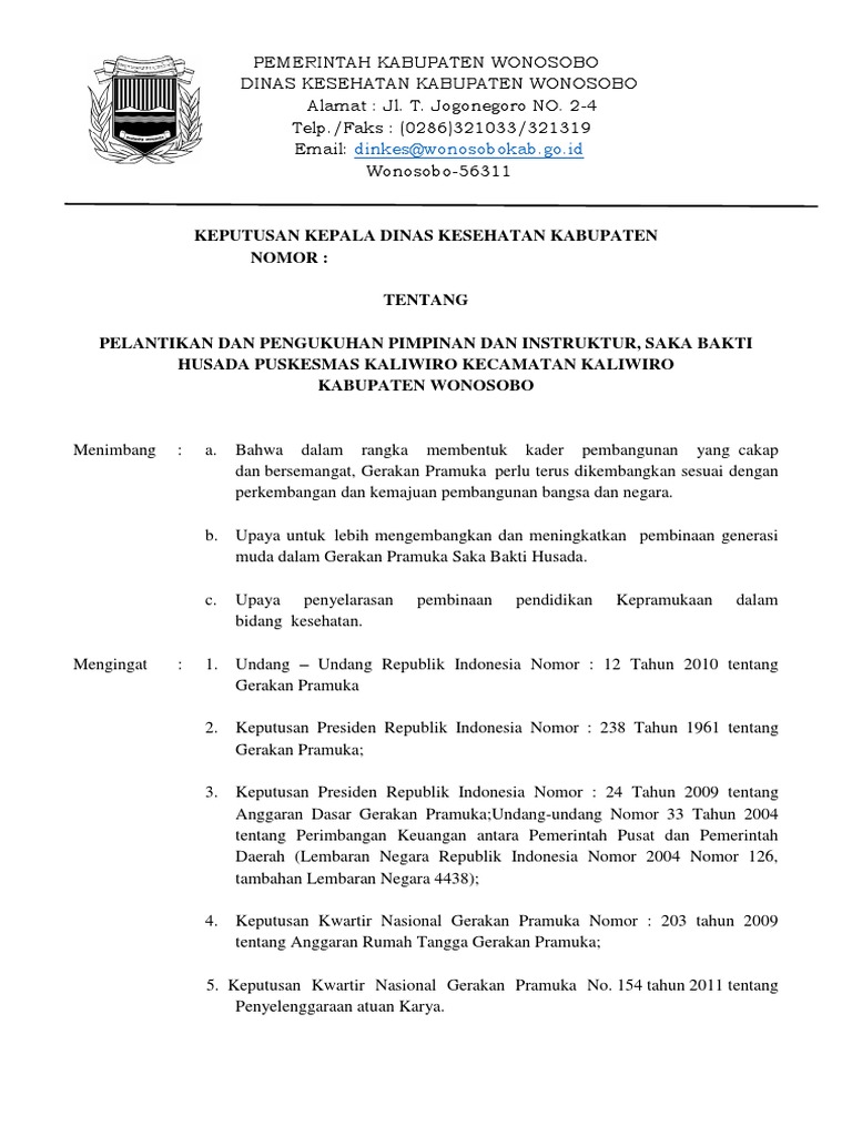 SK SBH Pinsaka | PDF | Karier & Perkembangan