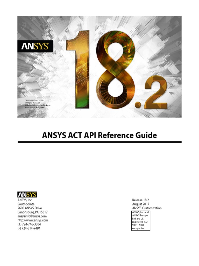 Ansys Act API Reference Guide | PDF | Trademark | License