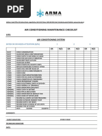 I.Mechanical Remarks: Maintenance Checklist For Fan Coil Unit | PDF ...
