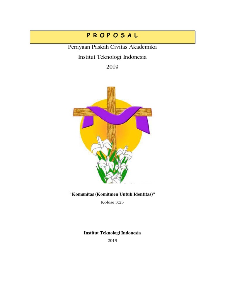 Proposal Paskah 2019 | PDF