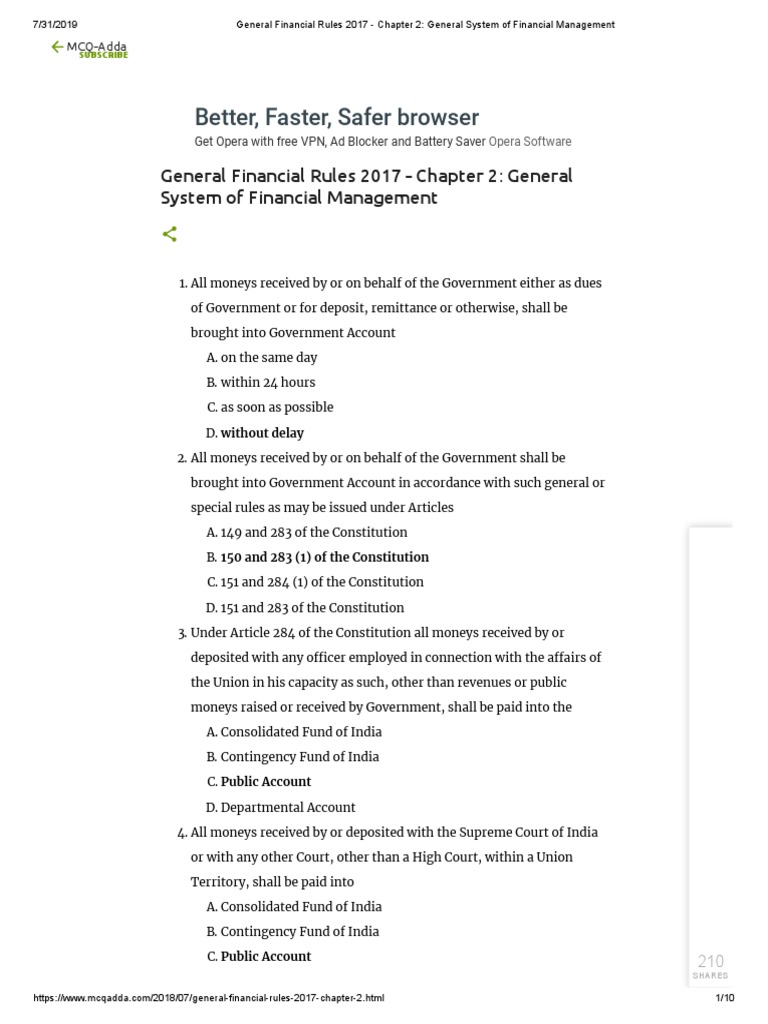 General Financial Rules 2017 - Chapter 2 - General System of Financial ...