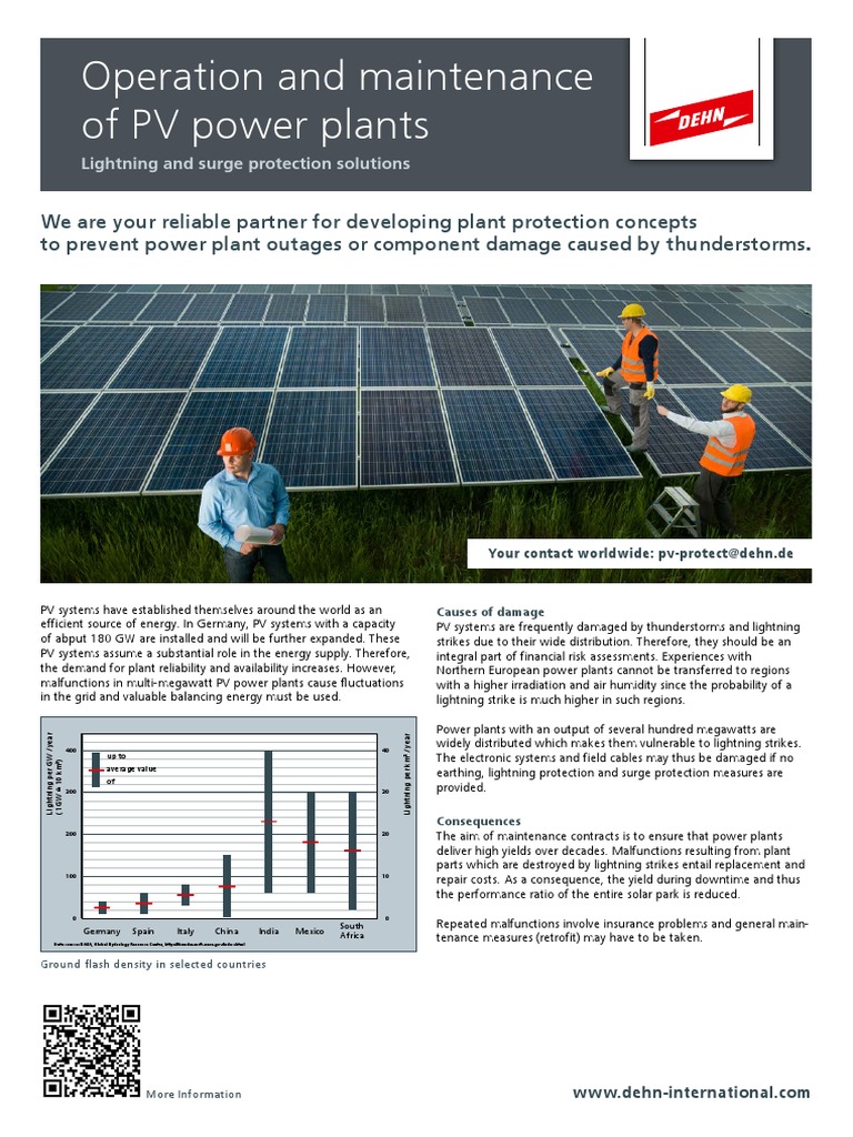 Operation and Maintenance of PV Power Plants | PDF | Photovoltaic ...