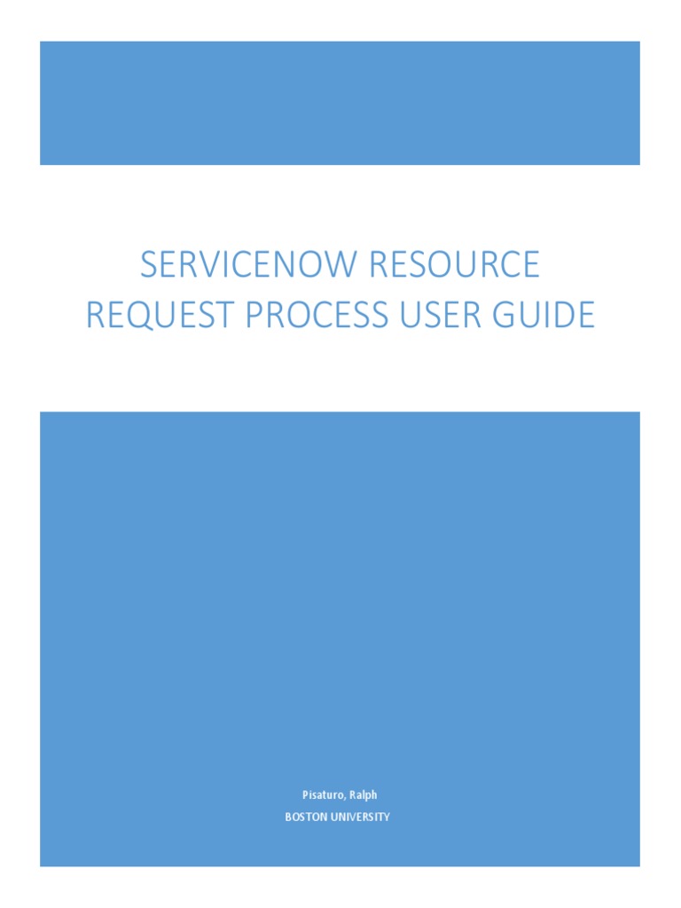 Resource Allocation in Servicenow | PDF | Resource | Software