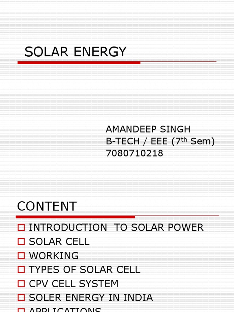Solar Energy | PDF