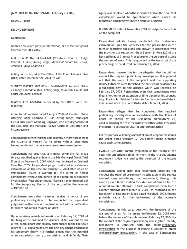 CRIMPRO Cases Rule 112 Section 5 | PDF | Prosecutor | Certiorari