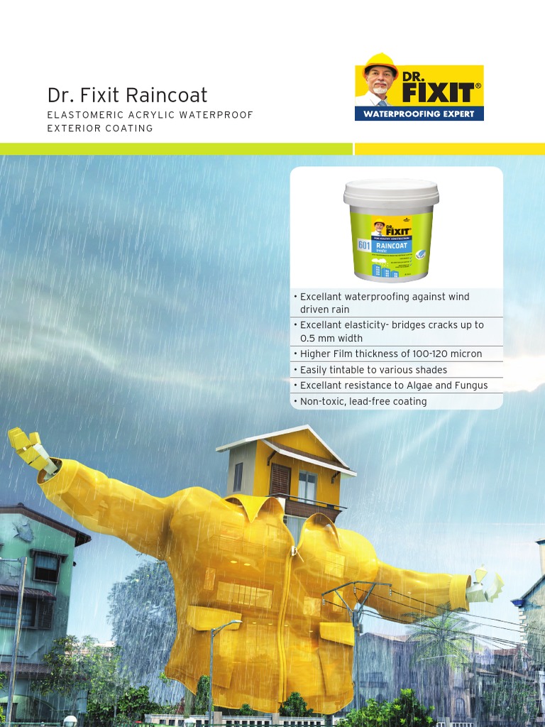 Dr. Fixit Raincoat | PDF | Concrete | Economic Sectors