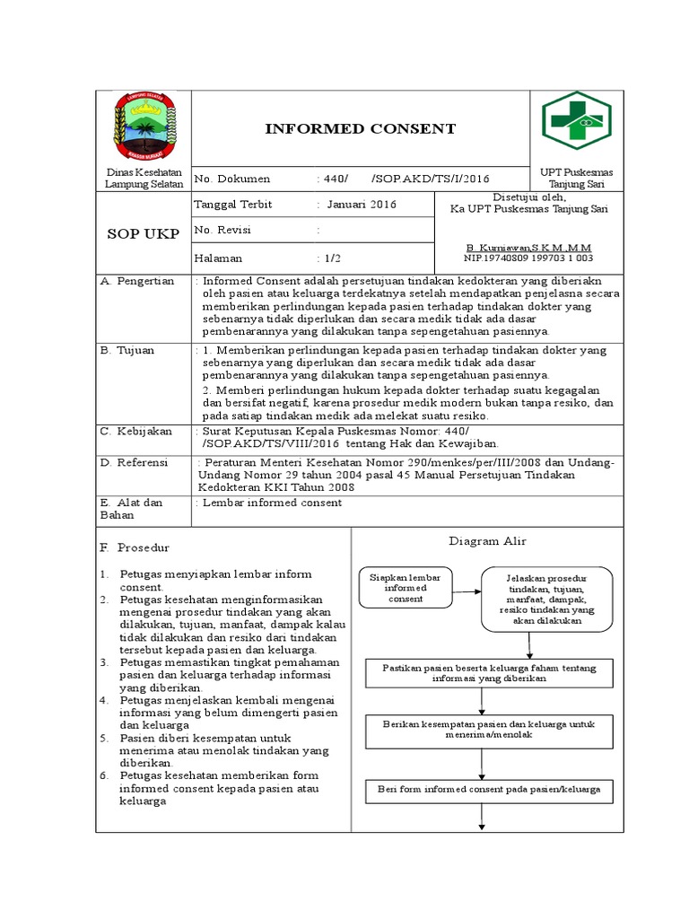 Sop Informed Consent | PDF | Kesehatan Holistik | Sains & Matematika