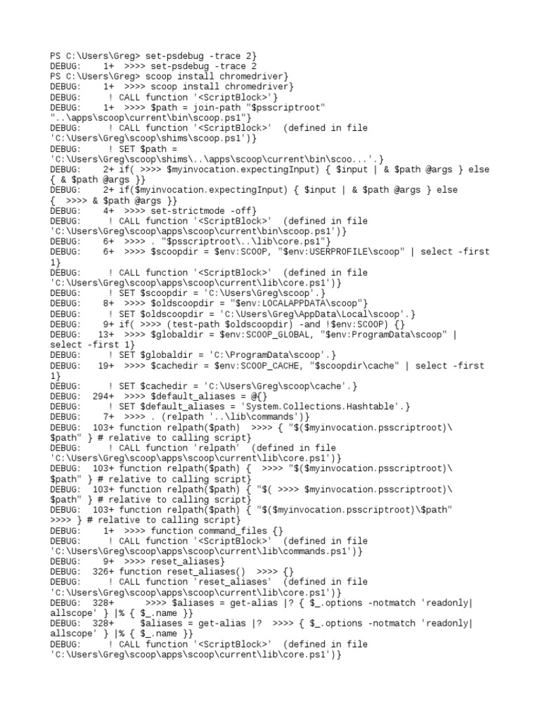 Powershell Output | PDF | System Software | Computing