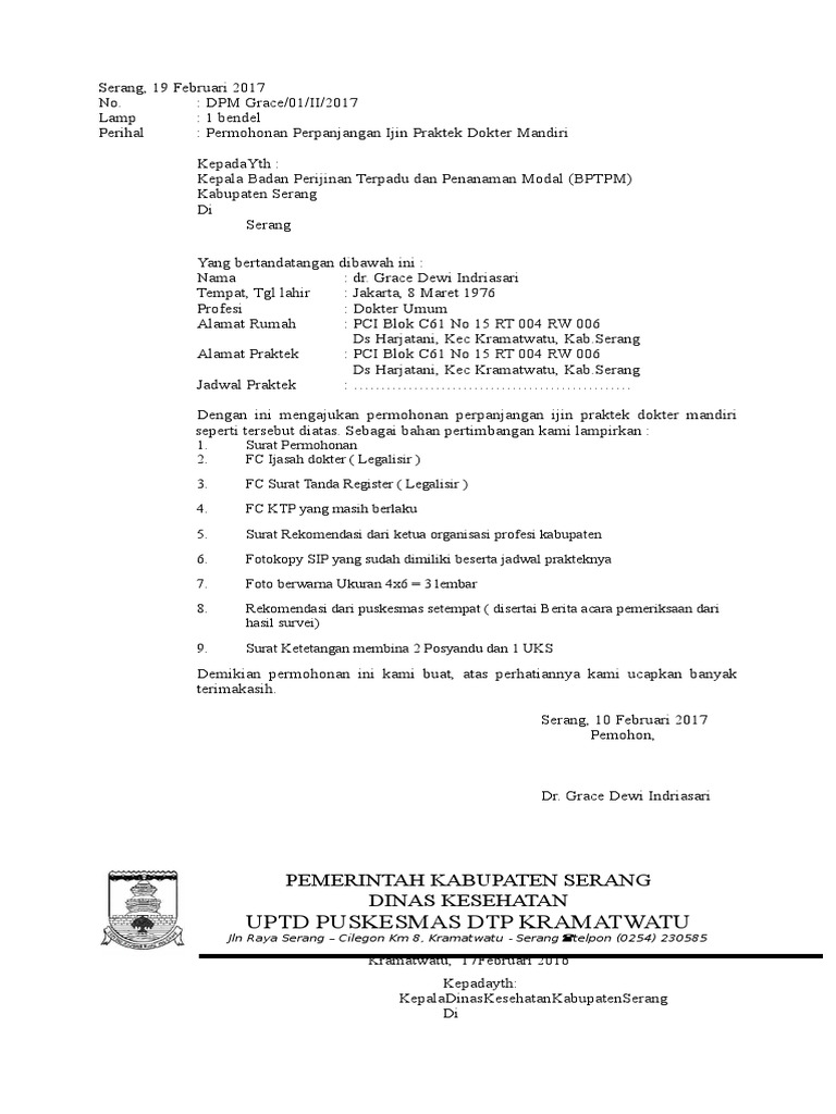 Contoh Surat2 Pengajuan Sipb | PDF