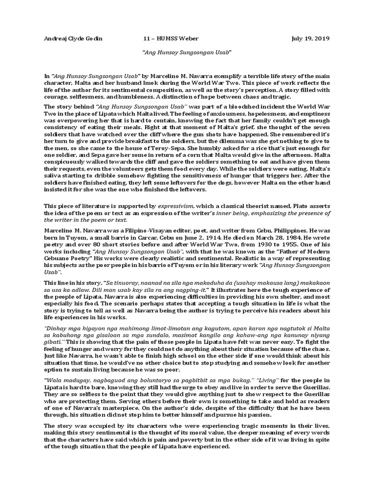 A Critique of Hunsoy | PDF | Poetry | Classics