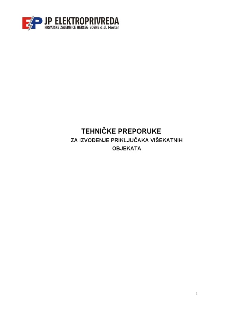 Tehnicke Preporuke Za Visekatne Objekte PDF | PDF