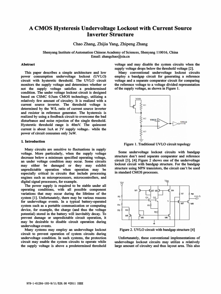 Uvlo | PDF | Electronic Circuits | Power Inverter
