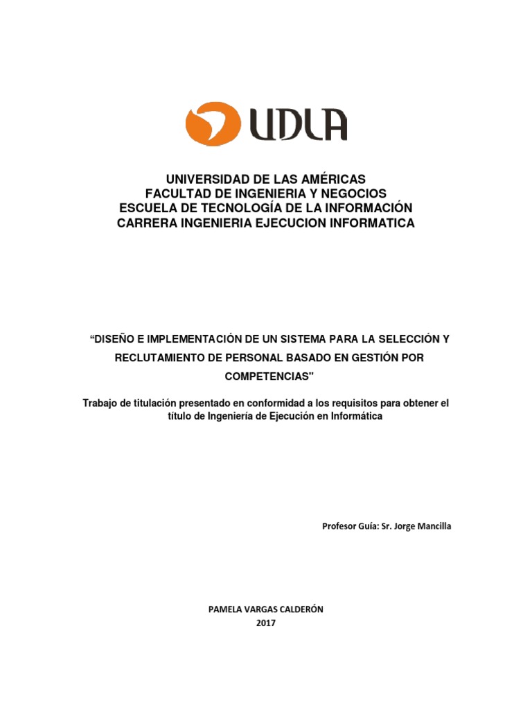Ejemplo de Tesis Informática | PDF | Gestión de recursos humanos | Software