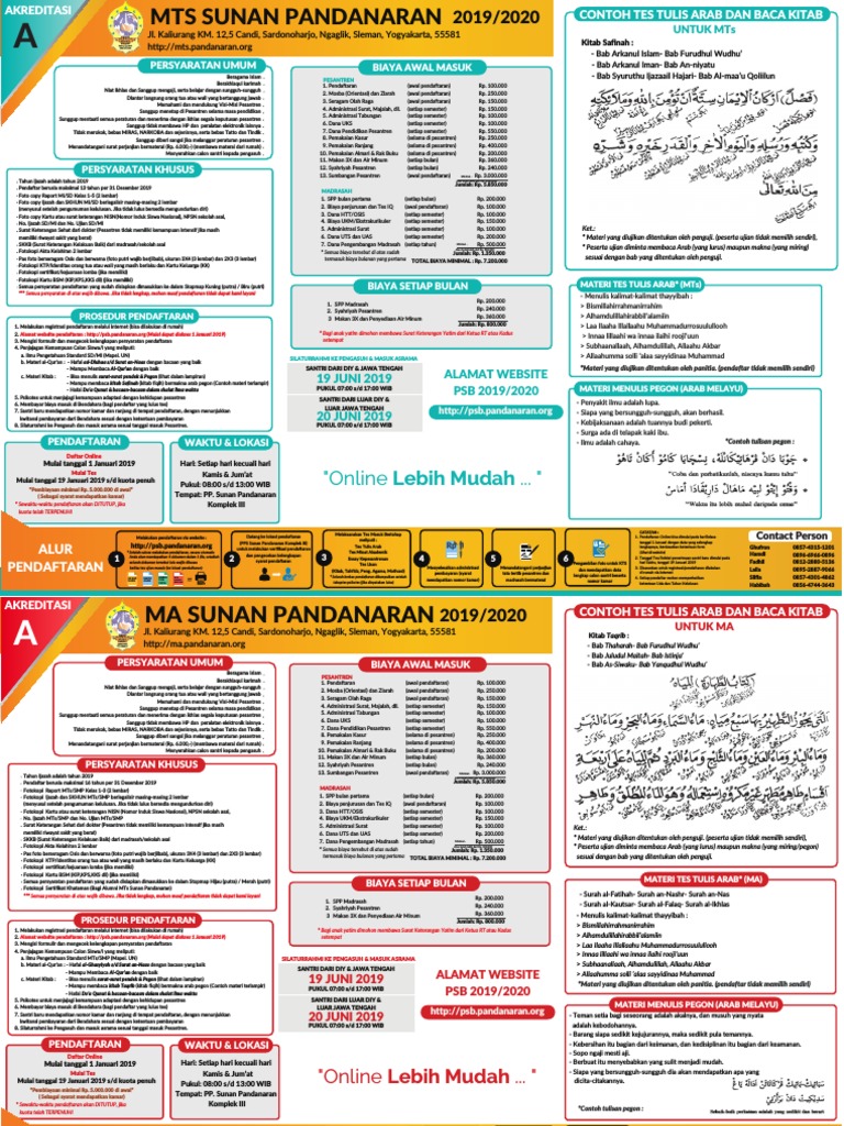 Brosur PSB 2019 2020 | PDF