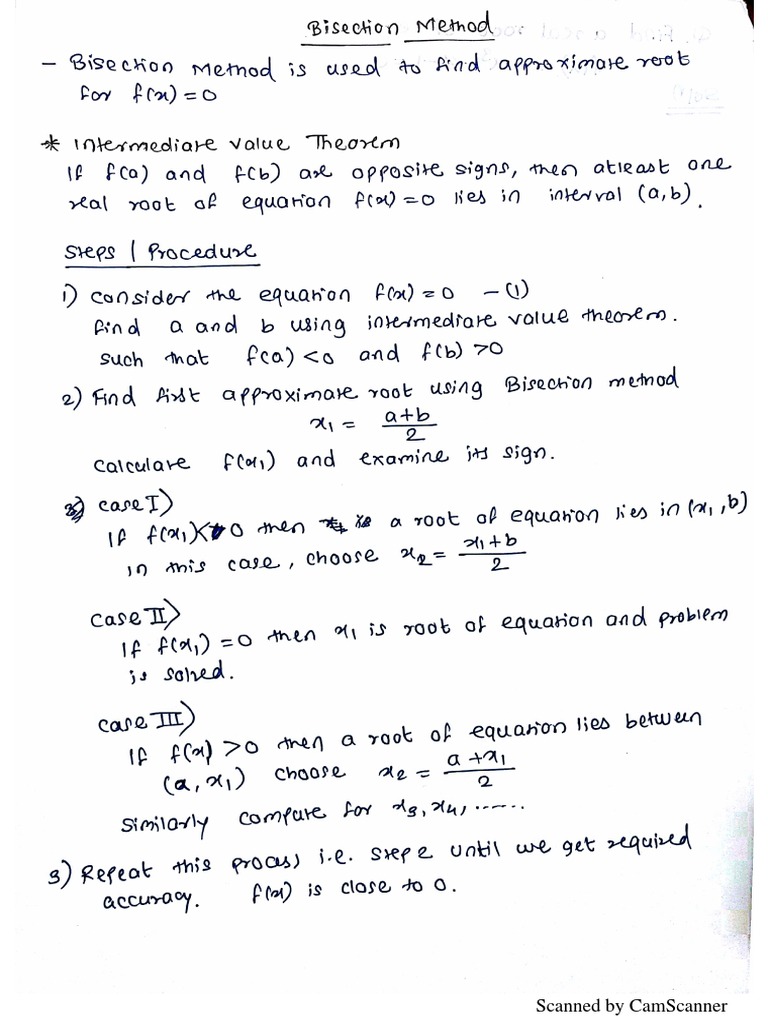 Bisection Method | PDF