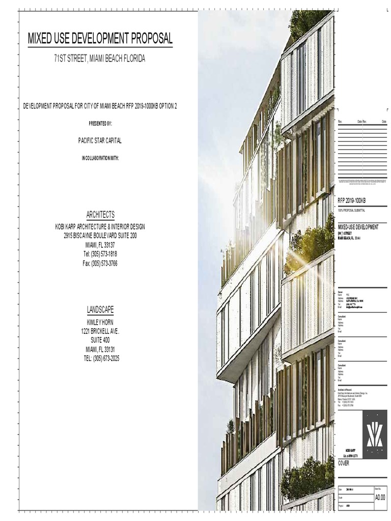 71 NOBE RFP (PSC) Final Set 20190627 - Pacific Star | PDF | Miami | Design