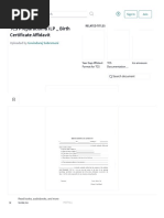 TCS Preparation & ILP - Birth Certificate Affidavit | PDF