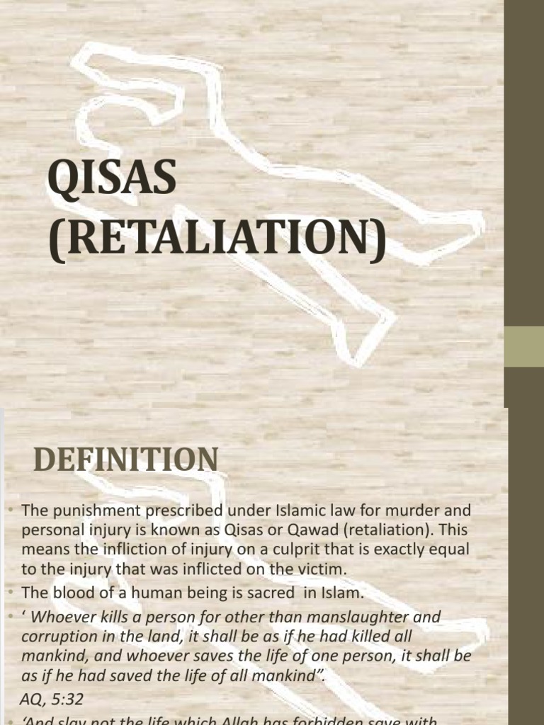 Qisas | PDF | Murder | Criminal Law