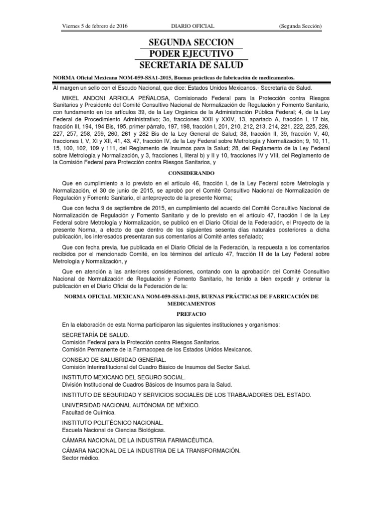 Norma oficial Mexicana NOM-059-SSA1-2015.pdf
