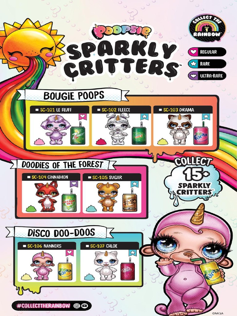 Poopsie Sparkly Critters Collectors Guide