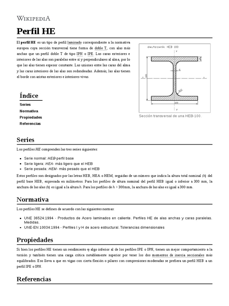 Perfil HE | PDF