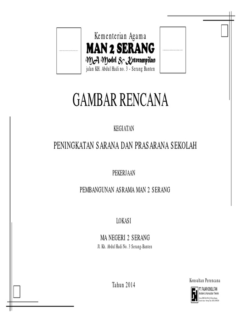 Gambar Asrama Siswa Man 2 Serang | PDF