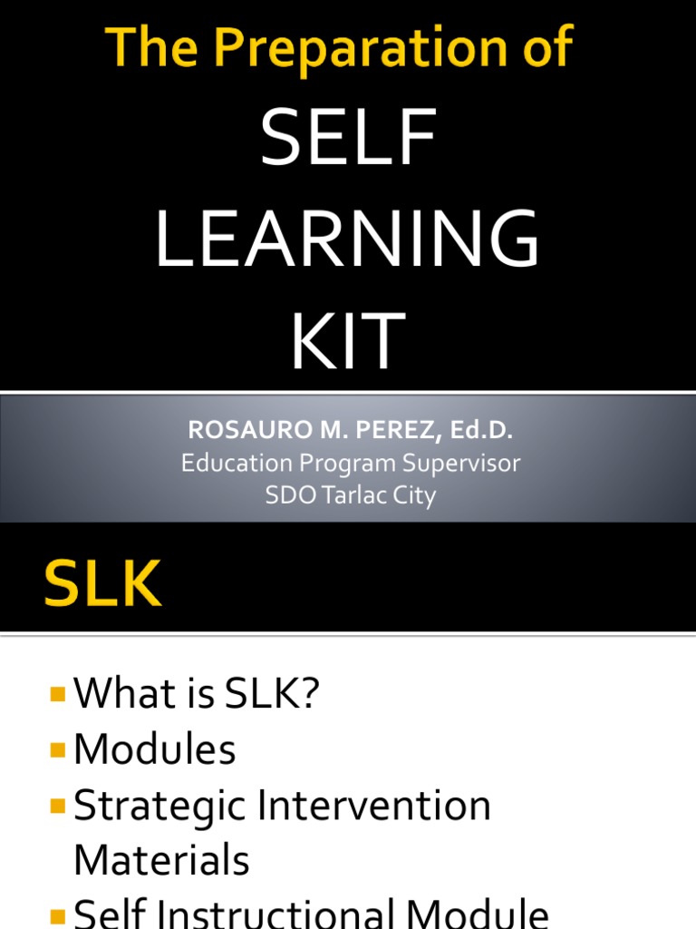 Self Learning Materials | PDF | Learning | Critical Thinking