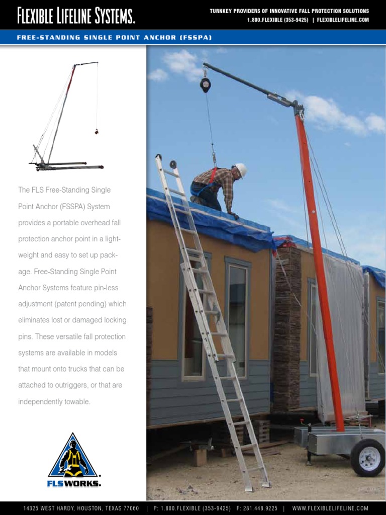 Portable Fall Protection Anchor Systems | PDF | Vehicle Technology ...