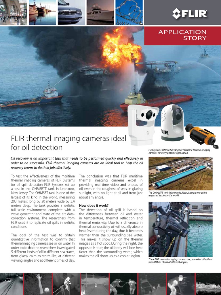 FLIR Thermal Imaging Cameras Ideal For Oil Detection: Application Story | Download Free PDF ...