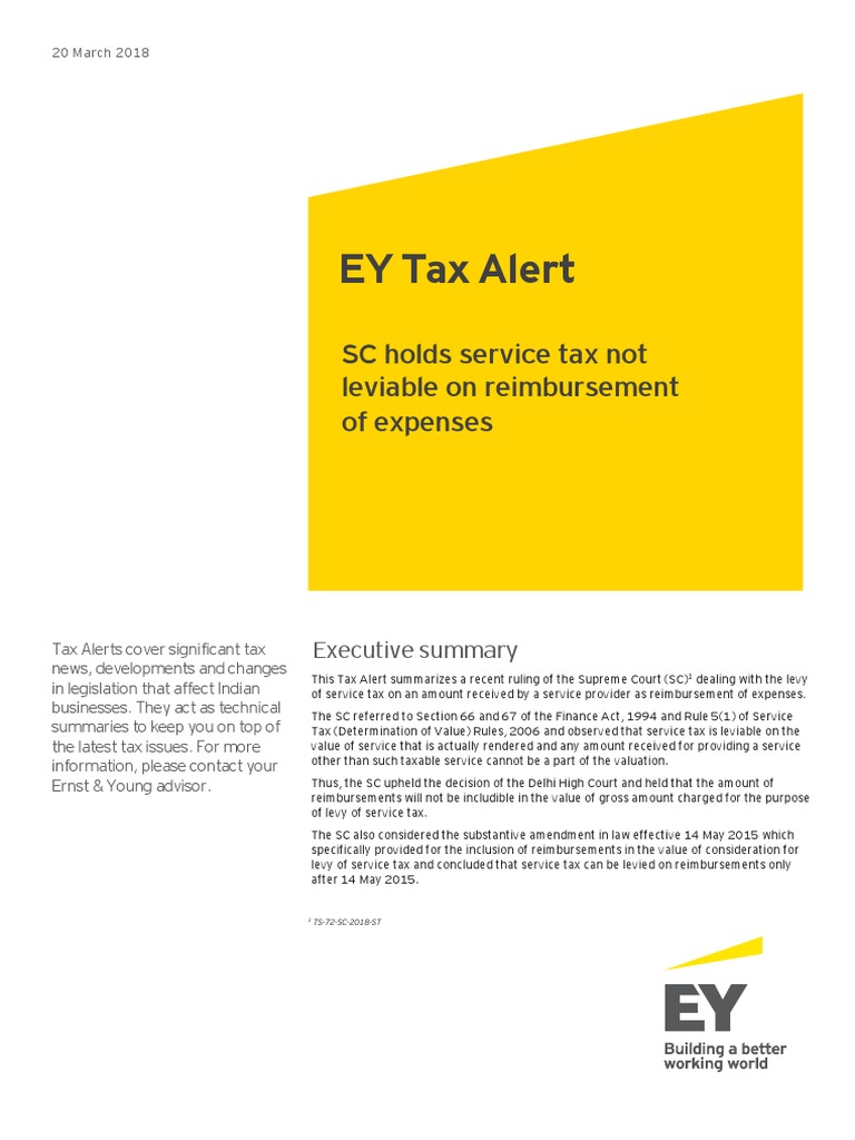 Service Tax | PDF | Expense | Taxes