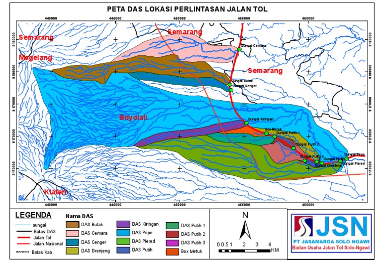 Peta DAS Progo dan Lokasi Jalan Tol | PDF