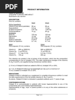 Soluvit N PI | PDF | Vitamin | Intravenous Therapy