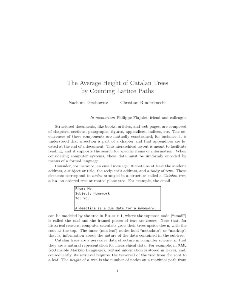 Catalan Trees and Lattice Paths | PDF | Discrete Mathematics ...