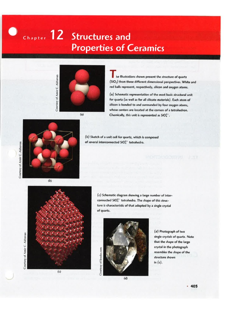 Chapter #12 Structures and Properties of Ceramics | PDF | Materials ...