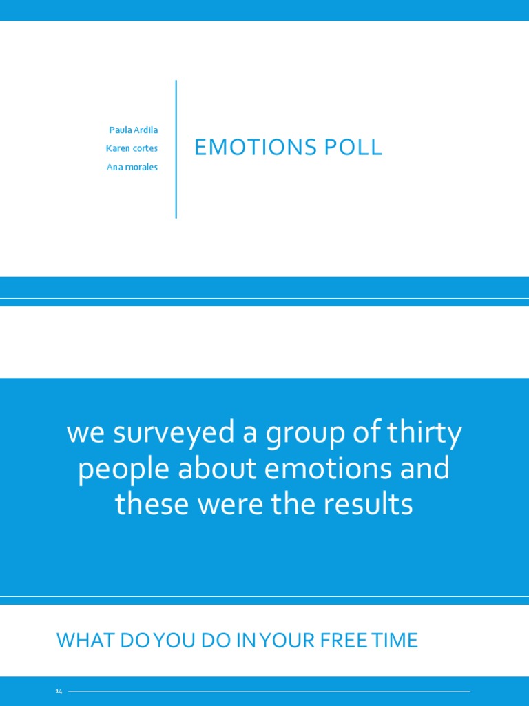 Results of an Emotions Poll: Preferences and Self-Perceptions | PDF ...
