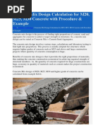 Calculation On C30 Designs | PDF | Construction Aggregate | Concrete