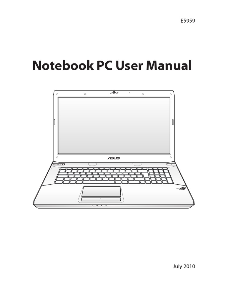 Notebook PC User Manual | PDF | Usb | Laptop
