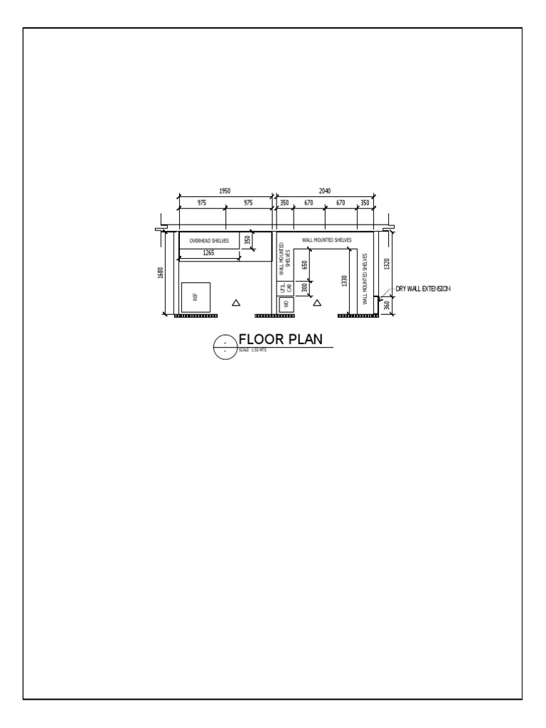 Wall Mounted and Overhead Shelves Plan | PDF