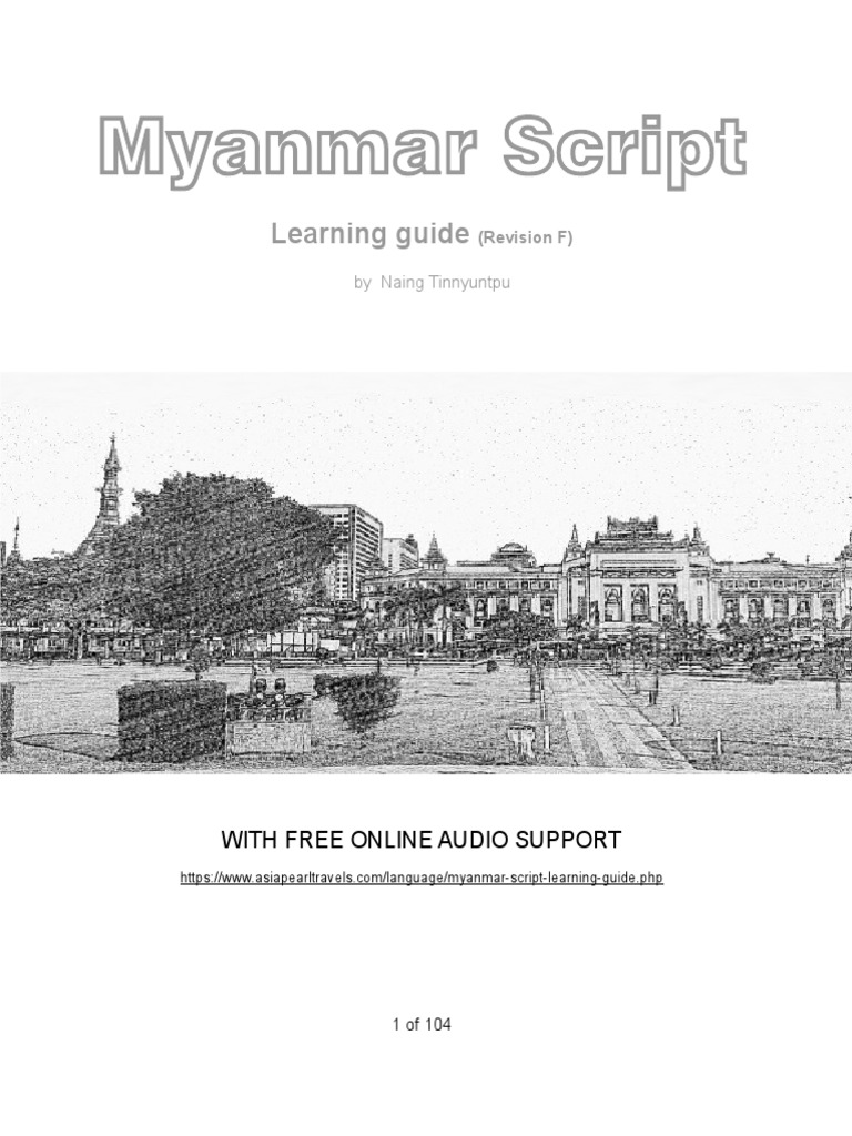 Myanmar Script: Learning Guide | PDF | Tone (Linguistics) | Vowel