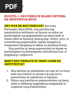 Final ESP-G8-1Q Module 4 Ang Papel Na Panlipunan at Pampolitikal NG Pamilya | PDF