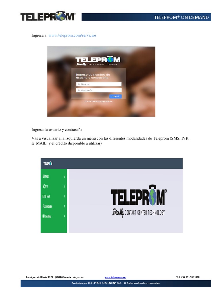 Manual de Servicio TELEPROM | PDF | Microsoft Excel | Software