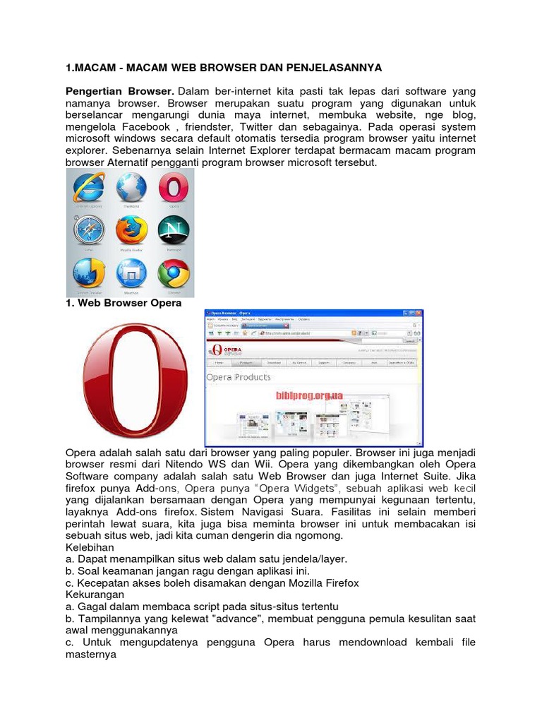 Macam-Macam Browser | PDF