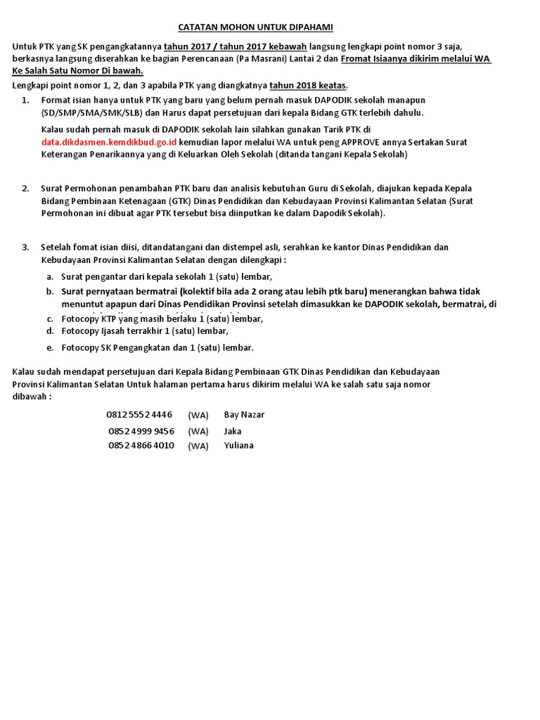 Form Tambah Baru Untuk DAPODIK | PDF