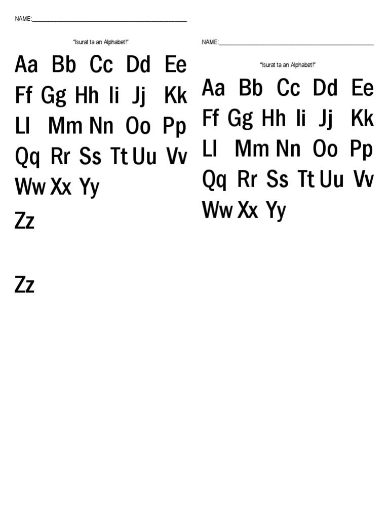 Alphabet Learning Guide | PDF | Language Arts & Discipline