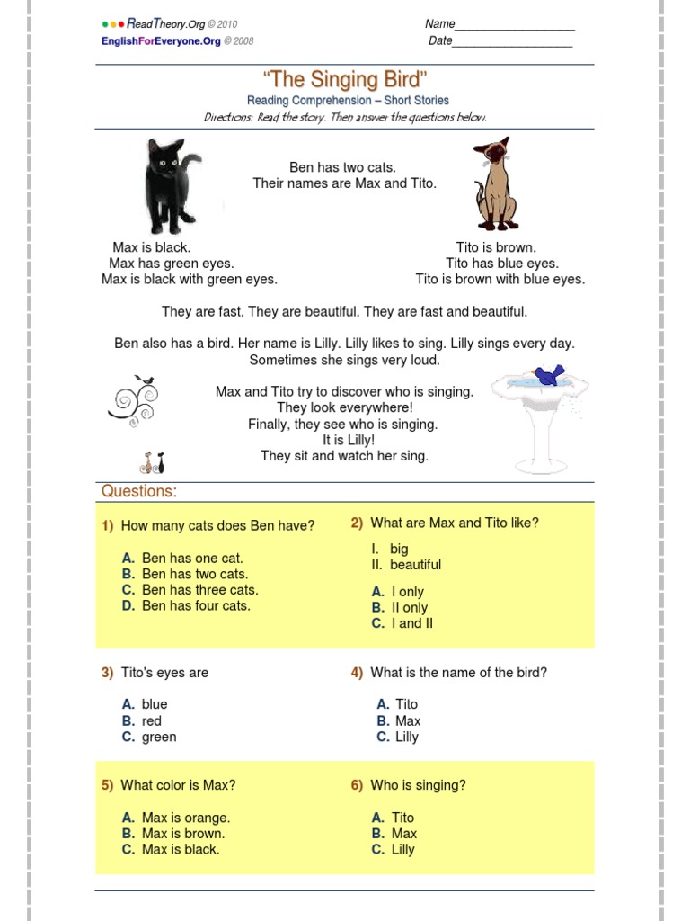 The Singing Bird PDF | PDF | Language Arts & Discipline