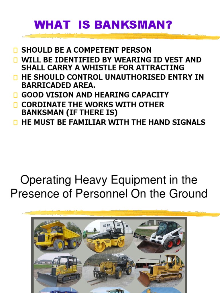 Banksman Training-26 Slides | PDF | Heavy Equipment | Safety