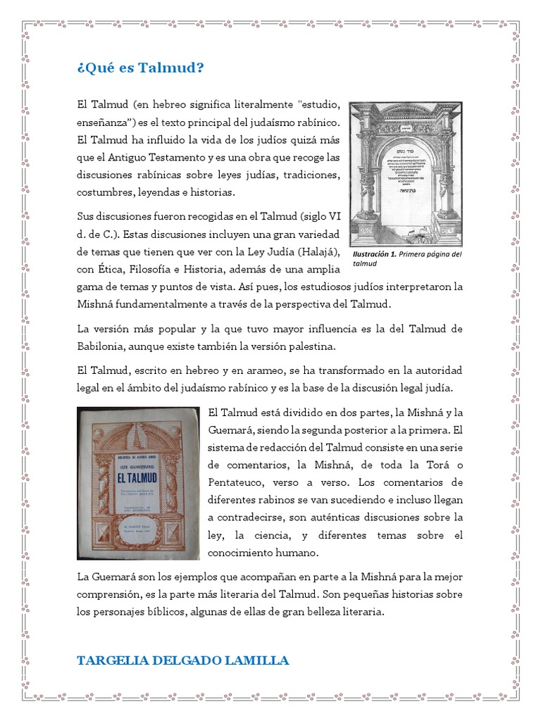 Qué Es Talmud | PDF