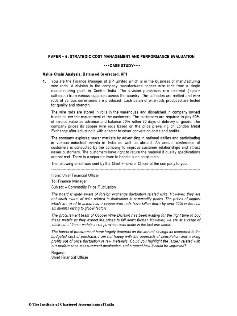 Ca Final Costing Questions and Solutions | PDF | Cost Accounting ...