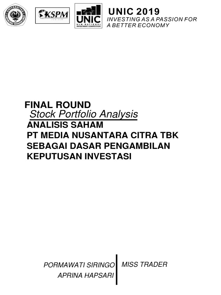 Contoh Analisis Saham | PDF
